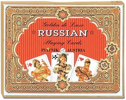 Piatnik 2134 "Golden russian Card Game (2 x 55-Piece): Amazon.co.uk ...