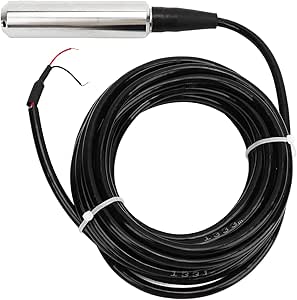 Liquid Level Sensor, 4 to 20mA Output Programmable Water Level Sensor ...