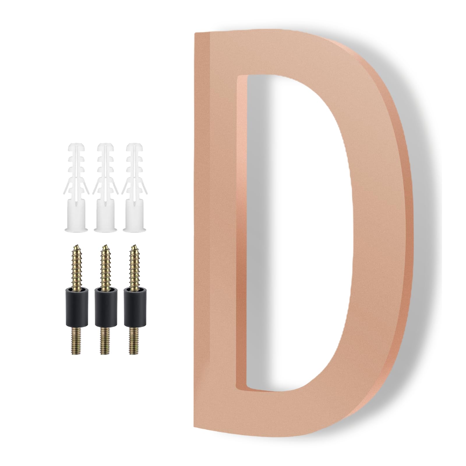 Modern House Letters for Outside - DEWEL Floating Large 8 Inch Brass ...