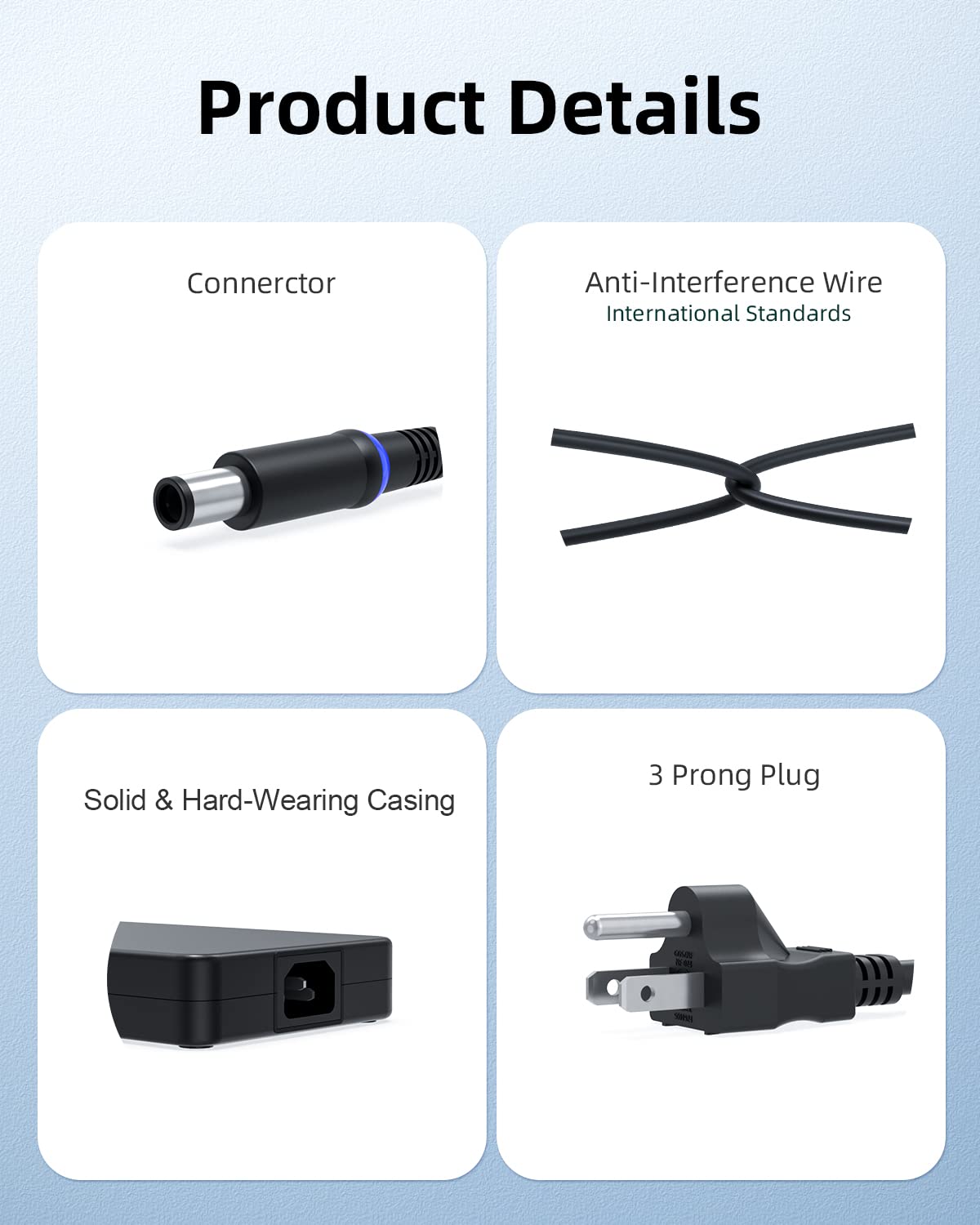 (UL Certified Safety) 240W Charger Fit For Dell Alienware Laptop M17 ...