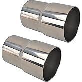 Amazon.com: Universal 2" ID to 2.5" ID Exhaust Pipe Adapter Connector ...