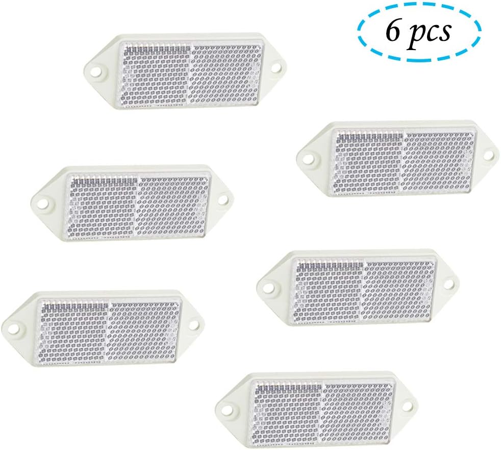 AOHEWEI Rear Reflectors for Gate Posts Rectangular Reflectors Screw on ...