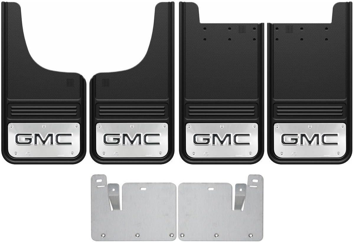 Gatorback Mud Flaps with Black GMC Logo - Fits 2014-2018 GMC Sierra ...