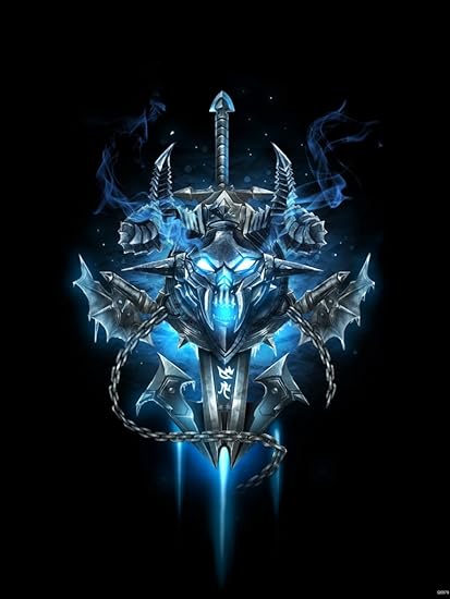 Amazon.com: World of Warcraft Death Knight Sword Frost Logo Emblem ...