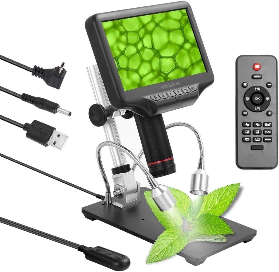 Andonstar AD407 7 Inch Screen 3D Digital Microscope 270X 1080P High ...
