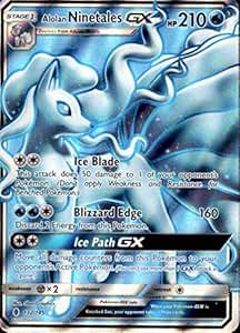 Amazon.com: Alolan Ninetales-GX - 132/145 - Full Art Ultra Rare - Sun ...