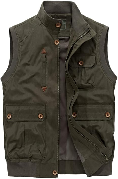 Men's Multi-Pockets Work Lightweight Outdoor Travel Fishing Vest ...
