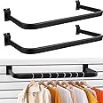 Amazon.com: 2 Pack 24 Inch Slat Wall U-Shaped Hangrail Tubing Handrail ...