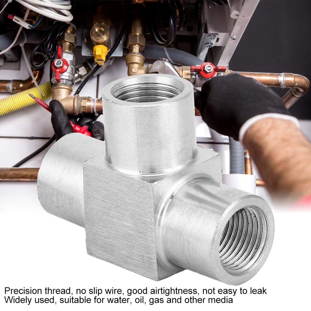 304 Stainless Steel 3 Way Pipe Connector BSPP Female Thread Pipe ...