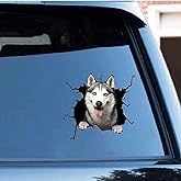 Amazon.com - Funny Husky Car Sticker, 3D Vinyl Waterproof Dog Auto ...