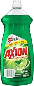 Axion Detergente Lavatrastes Liquido Limon, 900 ml: Amazon.com.mx ...