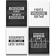 Amazon.com: Accounting Gifts Room Decor - Set of 4 (8x10) unframed ...