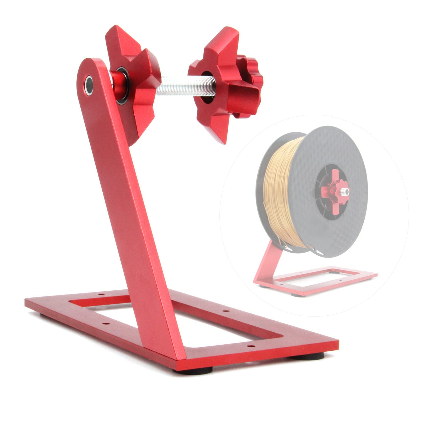 Yeebyee Upgrade Filament Spool Holder Kit with Base with Bearing ...