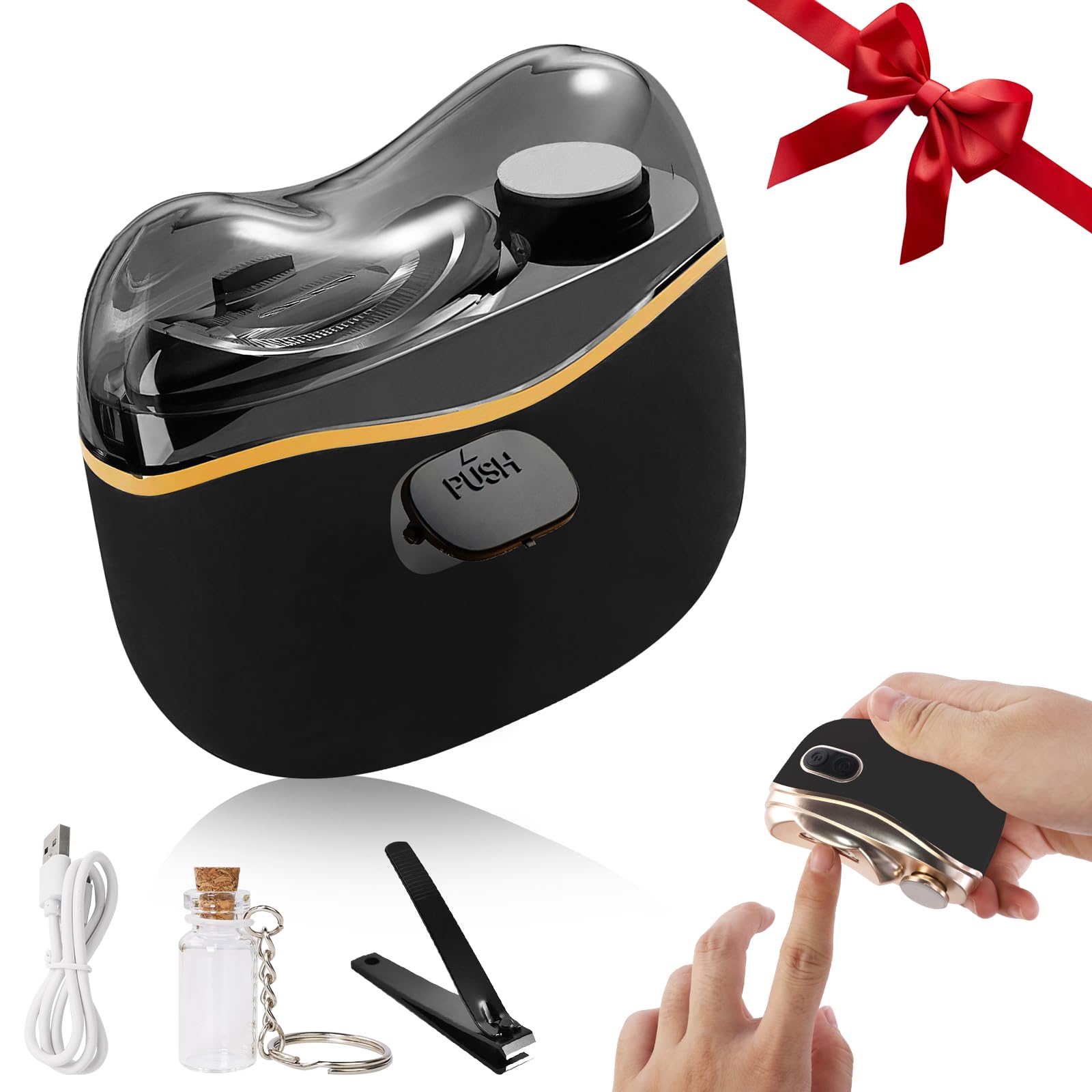 Electric Nail Clipper, Automatic Electric Nail Trimmer and Polisher for ...