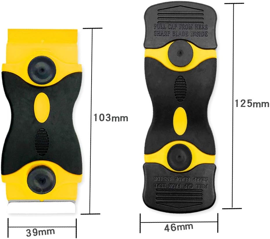 Elinala Window Glass Scraper, Paint Scraper, 2 Glass Scrapers with 6 ...