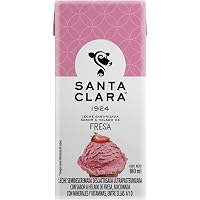 Santa Clara 27 Pack Leche Sabor Helado de Fresa 180 ml cada uno ...