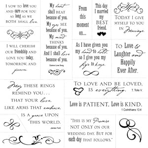 Amazon.com: Fiskars Cloud 9 Clear Stamps-Simple Thoughts Wedding : Arts ...