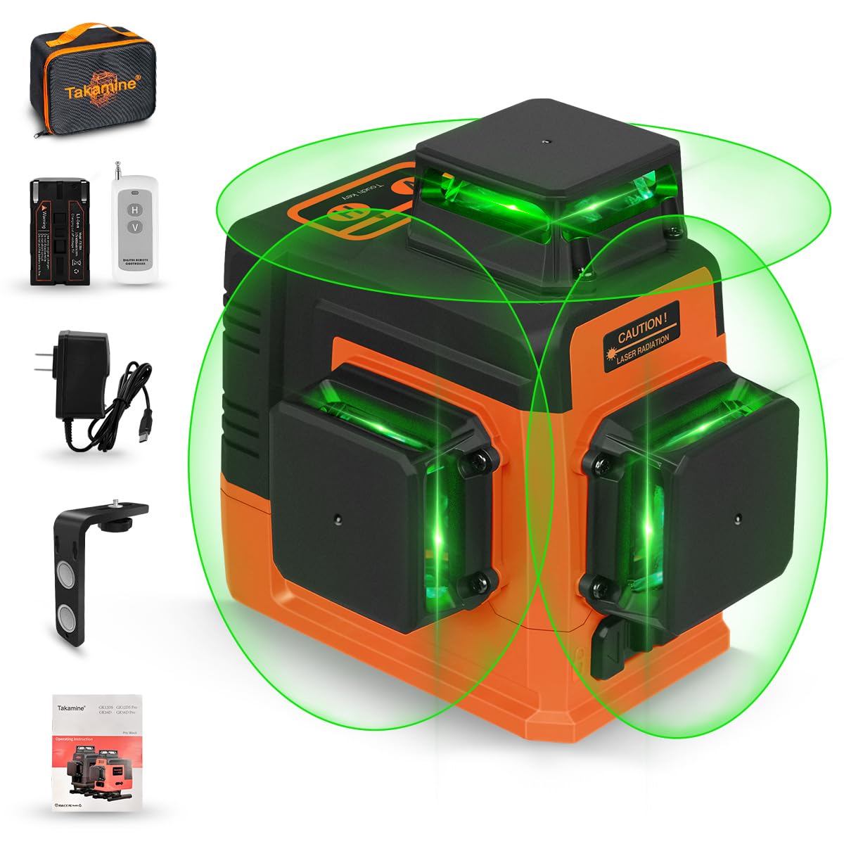 Mua Takamine 12 Lines Laser Level Self Leveling 3x360° 3D Green Cross ...