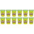 Amazon.com: PLAY-DOH E4828F02 Bulk 12-Pack of Green Non-Toxic Modelling Compound, 4-Ounce Cans ...
