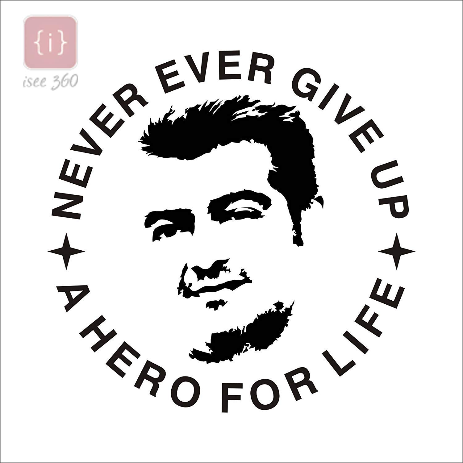 ISEE 360 Water Resistant Matte Finish Never Ever give up Thala Ajith ...
