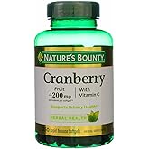 Amazon.com: Nature's Bounty Cranberry Fruit 4200 mg, Plus Vitamin C, 120 Softgels (Pack of 2 ...