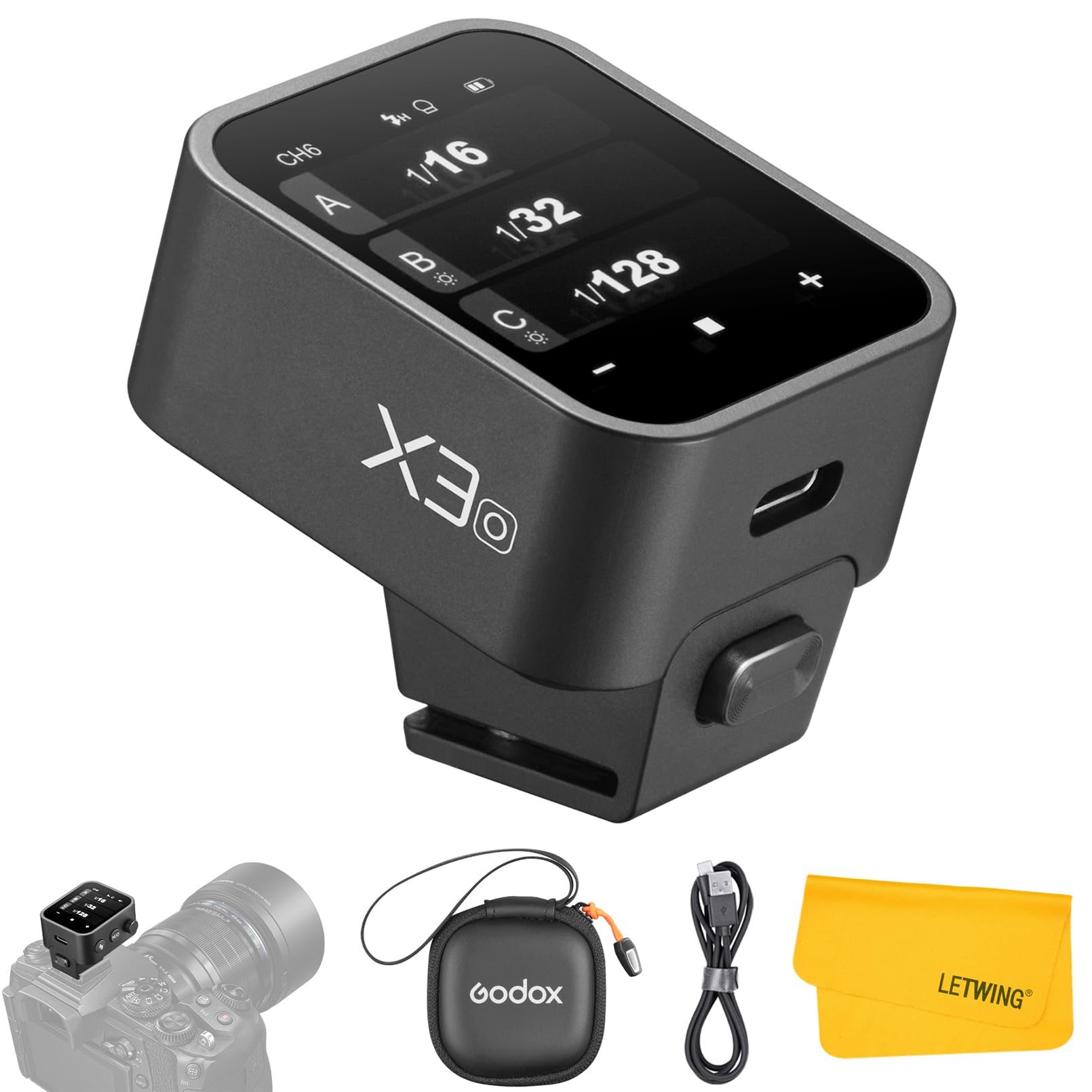 Godox X3O X3-O TTL Wireless Flash Trigger for Olympus Panasonic Camera ...