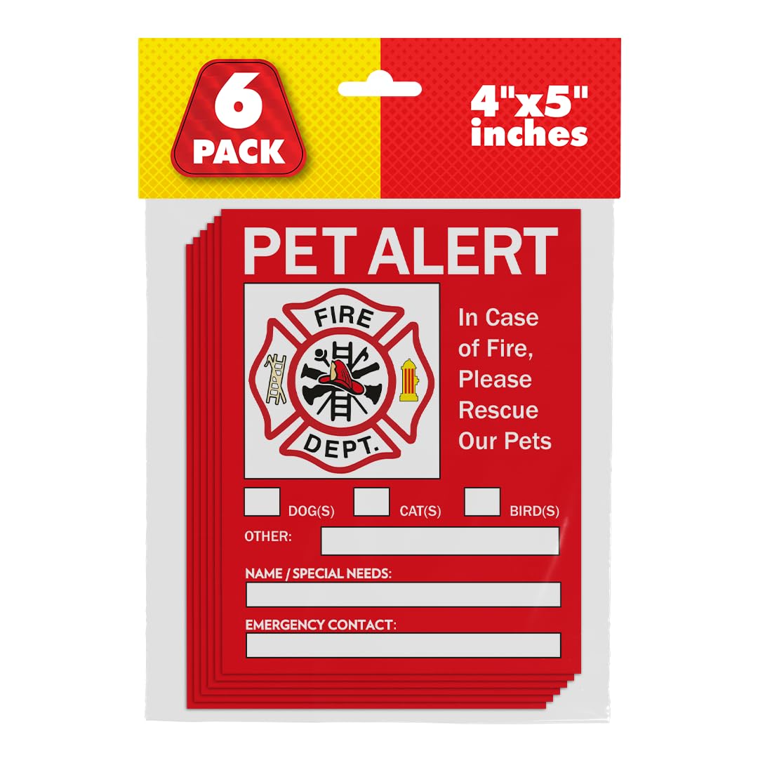 Mua Pet Alert Safety Fire Rescue Sticker - Save Our Pets Emergency ...