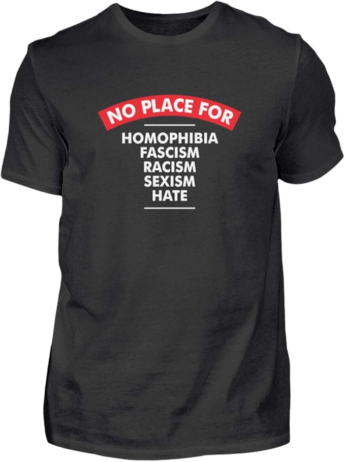 LGBT - Gegen Rassismus Homophobie HASS Anti Feminismus Motiv - Herren ...
