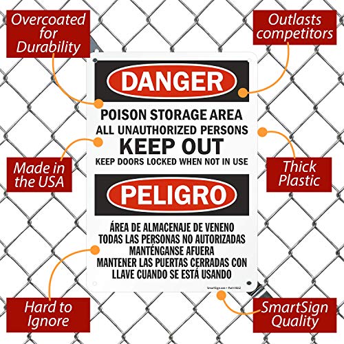 Danger Poison Storage Area Sign at Albert Stallings blog