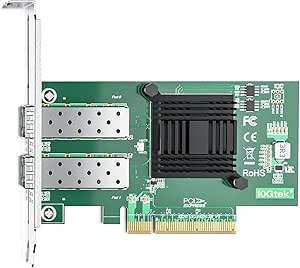 Equivalent to Intel X520-DA2, 10Gb Ethernet Network Interface Card NIC, with Intel 82599ES ...