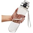 Amazon.com: GearTek Tritan Clear Water Bottle | BPA Free 32oz Sports Water Bottle | Leak Proof ...