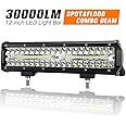 Amazon.com: 12 Inch LED Light Bar-LITE-WAY Triple Row Spot Flood Combo ...
