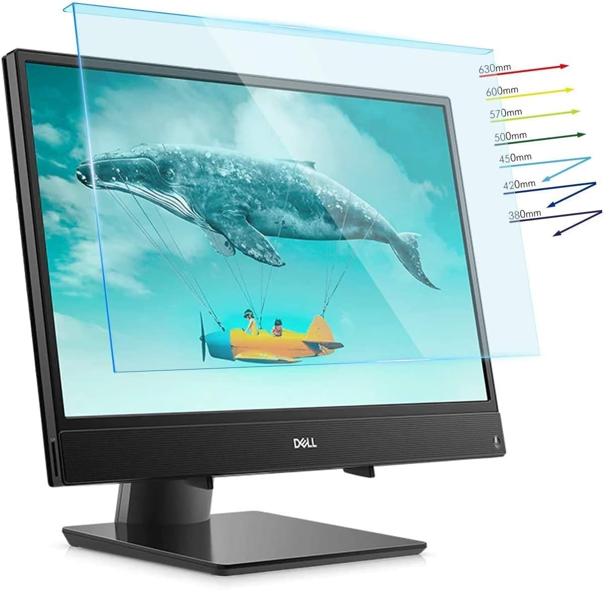 Amazon.com: Lapogy 27 Inch Anti Blue Light Glare Acrylic Monitor Screen ...