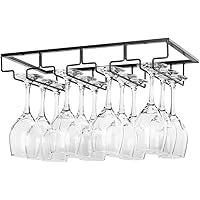 Amazon.com: FOMANSH Wine Glass Rack Under Cabinet - Stemware Holder ...