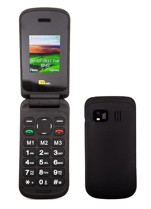 TTfone Flip TT140 - Teléfono móvil de 1.77" (Bluetooth, cámara de 0.3 ...