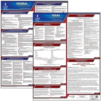 Amazon.com : Texas & Federal Labor Law Posters - State & Federal Poster ...