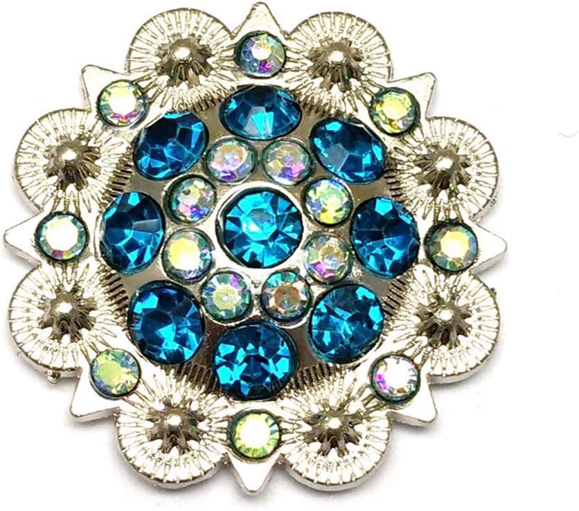 Amazon.com: Berry Conchos with Screws Metal Flower Rhinestone Conchos ...