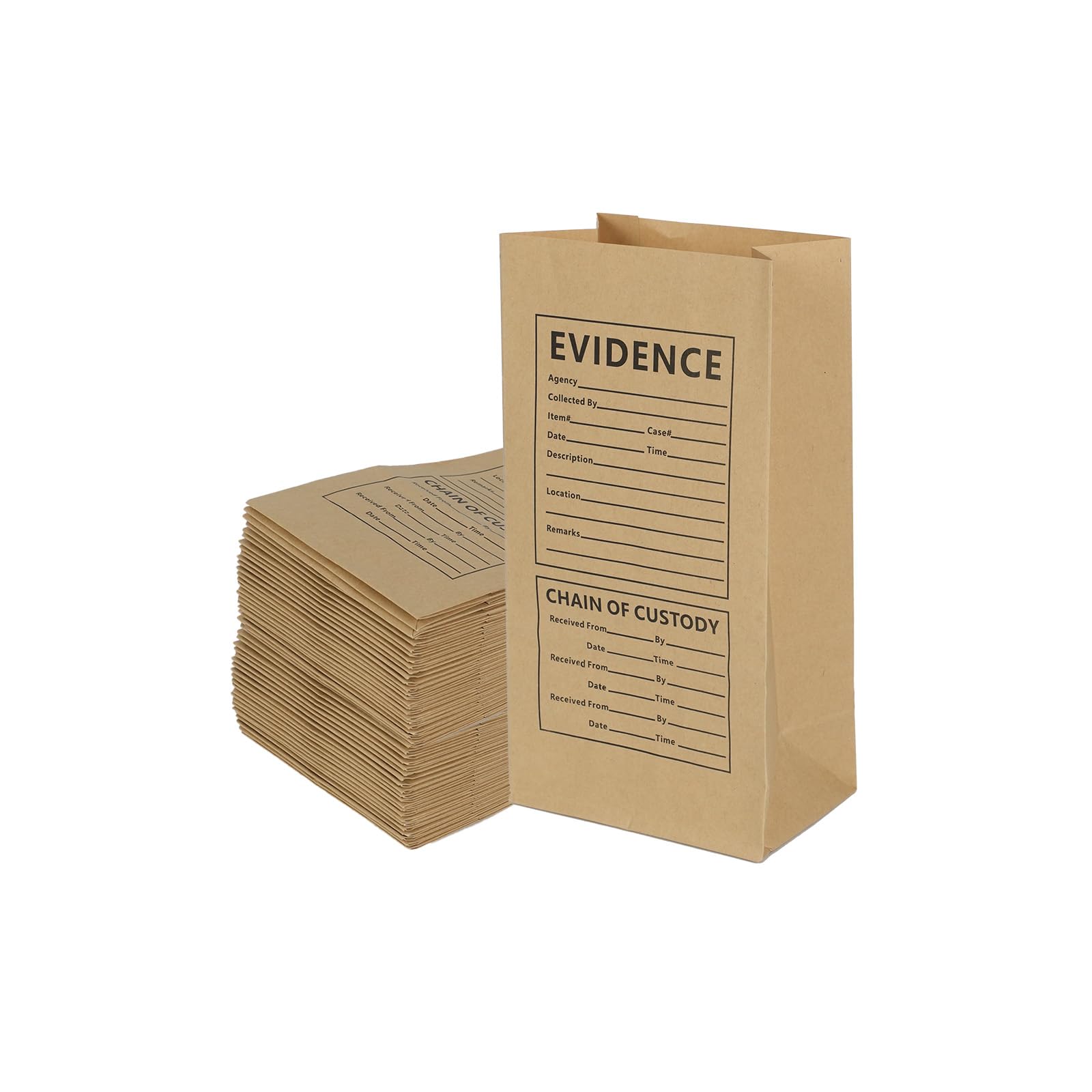 Paper Evidence Bags 9.45 * 5 * 3 inch Crime Scene Paper Evidence Bag ...