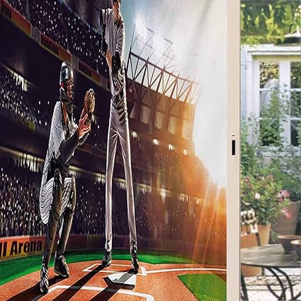 Amazon.com: Teen Room Glass Window Decals Professional Baseball Players ...