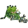 Amazon.com : Queemie® Creative Beach Couple Frog Statues, Mascot ...