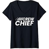 Amazon.com: Crew Chief Pit Crew Racing Team Racer Car T-Shirt ...