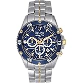 Amazon.com: Bulova Men's Classic Stainless Steel Six-Hand Chronograph ...