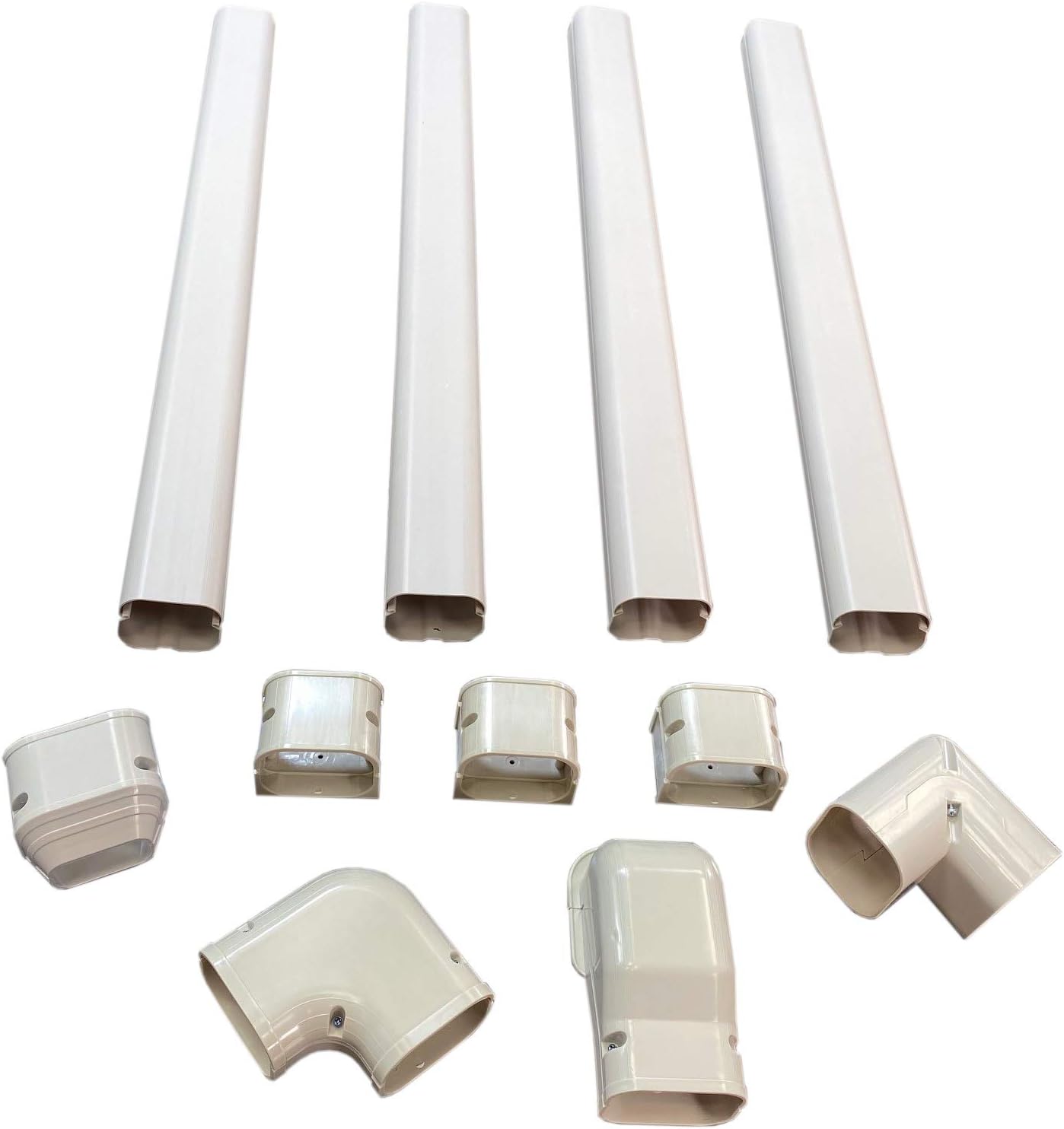 Amazon.com: MAXWELL PVC Decorative Refrigerant Line Cover Kit for ...