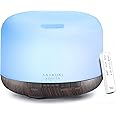 Amazon.com: ASAKUKI 500ml Premium, Essential Oil Diffuser with Remote ...