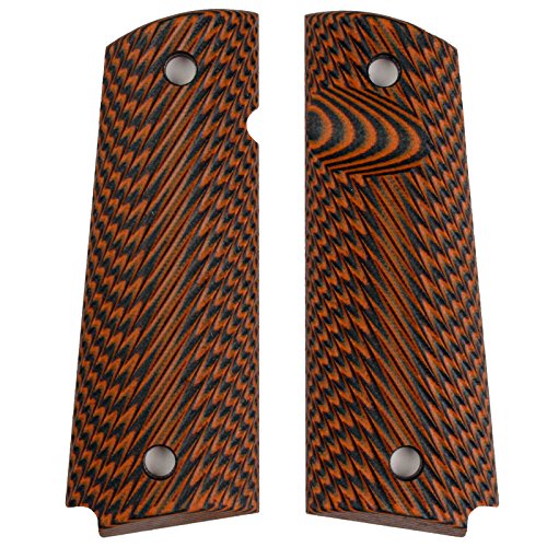 Buy 1911 Slim Line Full Size Compact 1911 EMP Grips Cross Hatch G10 ...