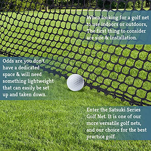 Satsuki 10 x 15 ft Golf Practice Nets, Weatherproof Golf Hitting Nets ...