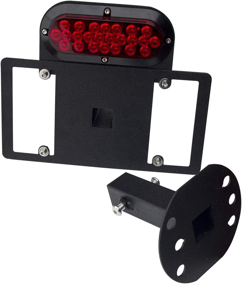 BESKE Jeep Wrangler Spare Tire Plate Mount with LED Driving Lights and ...