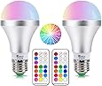NetBoat LED Color Changing Light Bulb with Remote Control, 10W E26 RGB ...