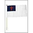 Amazon.com : Quality Standard Flags STIBchristian Christian Stick Flags ...