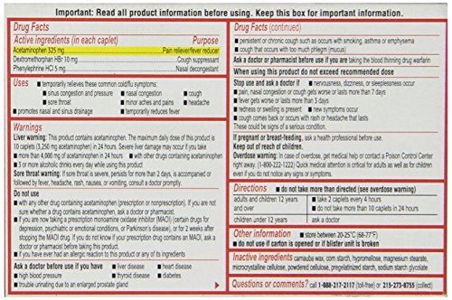 Sudafed PE Pressure Plus Pain Caplet, 24 Count on Galleon Philippines